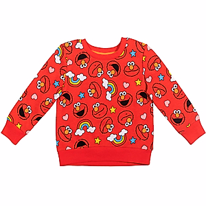 Sesame Street Elmo Toddler Girls Sweatshirt Red 2T