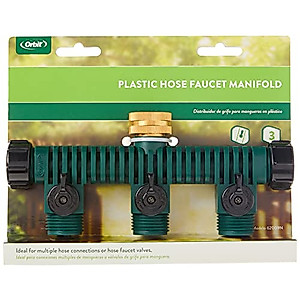 Orbit 62009 3-Way Plastic Hose Faucet Valve Manifold