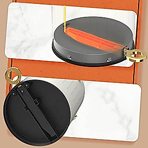 WENMENG2021 Trash and Recycling Bin Kitchen Trash Can Foot-Operated Trash Can with Lid Silent Trash Can Gift Box Trash Can Multi-Color Optional Trash Can with Lid (Color : A)