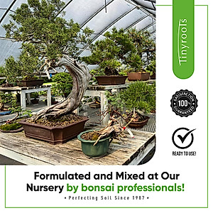 Bonsai Outlet Bonsai Soil Mix - Tinyroots All Purpose Bonsai Soil Mix Ready to Use Blend, Used for All Varieties of Bonsai Trees, 2.5 Gallons