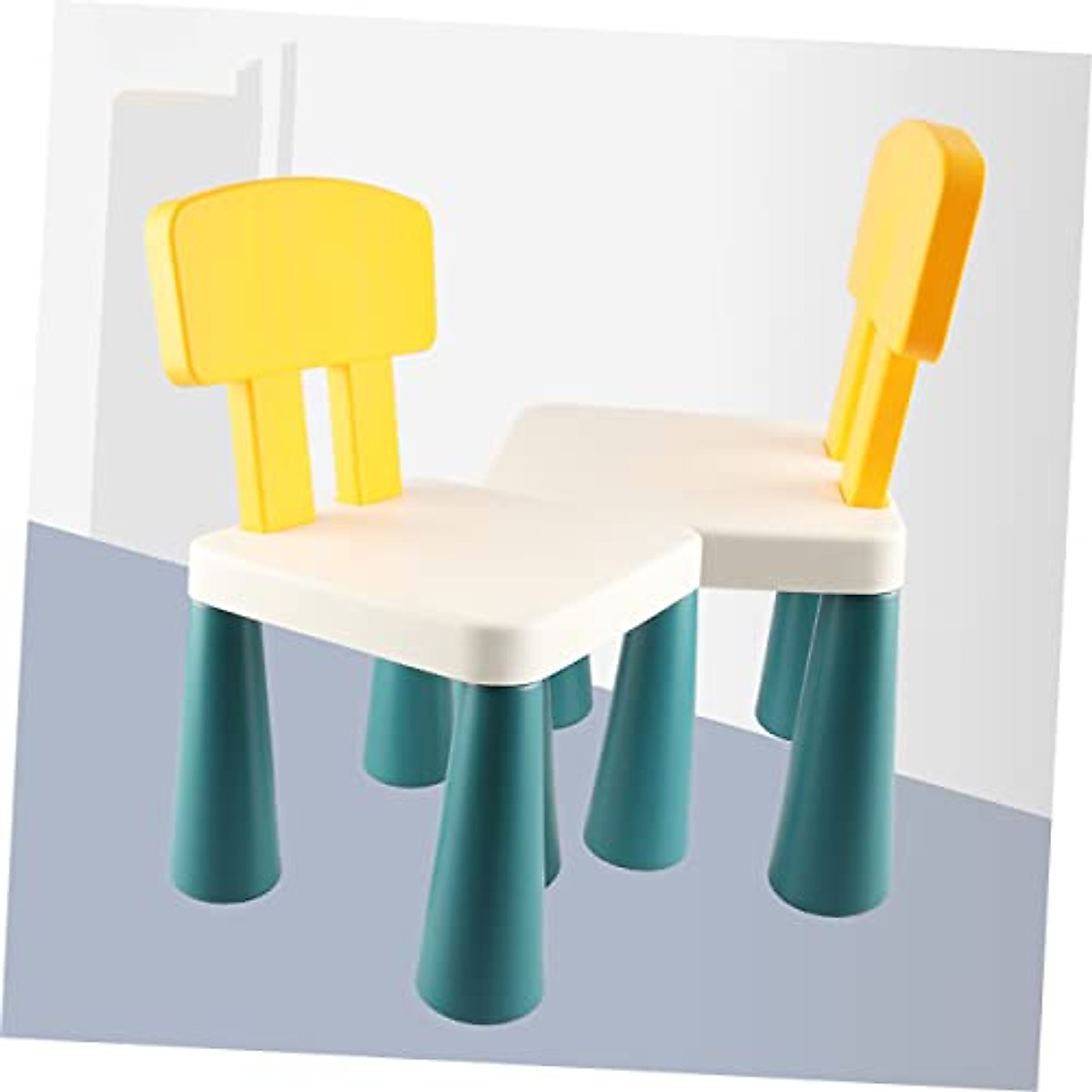 Veemoon Plastic Chairs 1pcs 's Assembled Educational Building Blocks Small Stool Plastic Chair Stool Educational Building Blocks Chair Chair Multifunction Stool Set Puzzle Kidcraft Playset