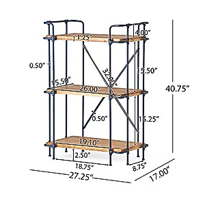 Christopher Knight Home Yorktown 3-Shelf Bookcase, Antique