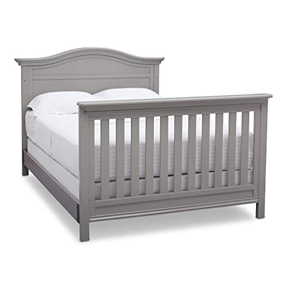 CC KITS Full-Size Conversion Kit Bed Rails for Serta Aberdeen, Adelaide, Ashland, Banbury, Barrett, Bethpage, Fairmont, Fall River, Fernwood & Mid-Century Modern Lifestyle 4-in-1 Cribs (Grey)