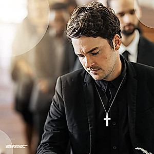 6 Pcs Urn Necklace for Ashe Stainless Steel Cremation Jewelry for Ashes Cross Ashes Necklace Memorial Cross Necklace Urn for Men Women