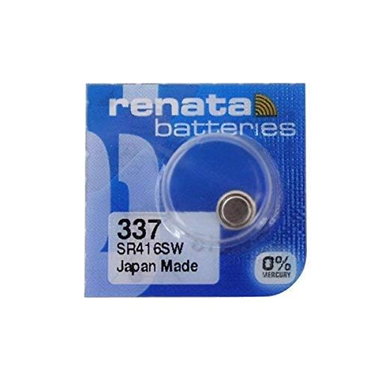 Renata Batteries 337(SR416SW) Button Cell Watch Battery (5 Pack)