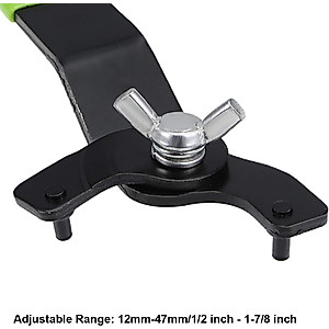 Utoolmart Angle Grinder Wrench 12-47mm Adjustable Grinder Lock-Nut Spanner for Grinders 2Pcs