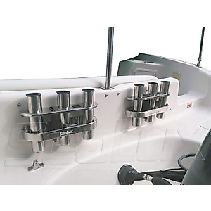 SeaLux Fishing Rod Holder and Tackle Rack Stainless Steel 3-Pole