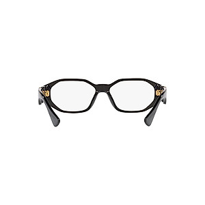 Versace Man Sunglasses Black Frame, Demo Lens Lenses, 56MM