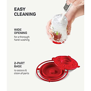 Hummingbird Feeder 16 oz [Set of 2] Plastic Hummingbird Feeders for Outdoors - Humming Bird Feeders - 10 Feeding Ports - Wide Mouth for Easy Filling/2 Part Base for Easy Cleaning