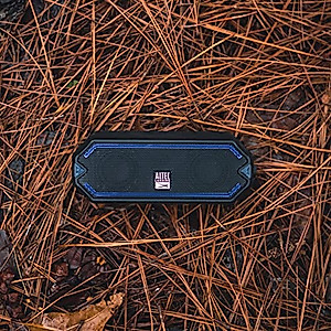 Altec Lansing HydraJolt Wireless Bluetooth Speaker, Waterproof Portable Speakers with Built in Phone Charger and Lights, Everything Proof Outdoor, Shockproof, Snowproof, 16 Hours Playtime (Black)