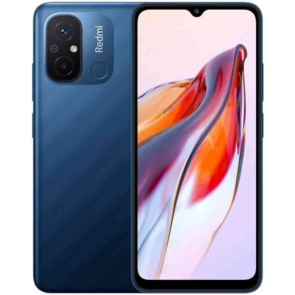 Xiaomi Redmi 12C 4G LTE (128GB + 4GB) Factory Unlocked GSM 6.71" 50MP Dual Camera (ONLY T-Mobile/Mint USA Market and Global GSM) + (w/Fast Car Charger Bundle) (Ocean Blue + Car Charger)