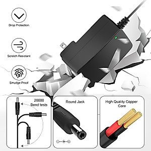 12V Battery Charger for Ride On Car Toys, 12 Volt Kids Universal Charger for Mercedes BMW i8 Electric Toy Car, Jeep, Lamborghini, Best Choice Products, 6.5FT, Indicator Light