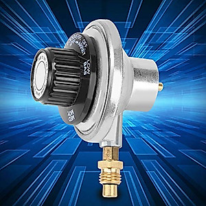 Omabeta Zinc Alloy 1"-20UNF Propane Gas Low-Pressure Adjustable Regulator Control Valve BBQ Grill Propane Regulator Valve Propane Gas Grill Control Valve Table Top Regulator