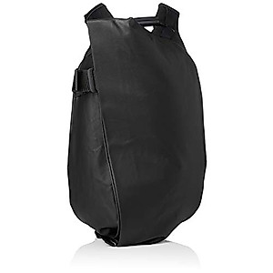 Cote & Ciel Men's Isar Coated Canvas Medium Backpack, Black, One Size