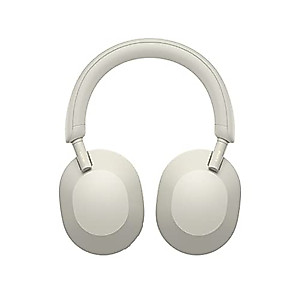 Sony WH-1000XM5 Wireless Industry Leading Headphones with Auto Noise Canceling Optimizer, Crystal Clear Hands-Free Calling, and Alexa Voice Control, Silver
