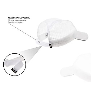 Beautifully Warm Backless Hat – Quick Dry Baseball Sport Hat for Women (White)