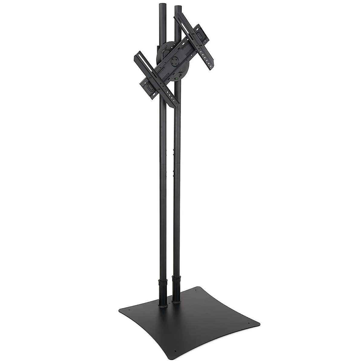 Displays2go 88 x 29 Inches Tall Flatscreen Stands, Supports 32-70 Inch Flat Screen Televisions, Steel Construction – Black (DSTANDBK)