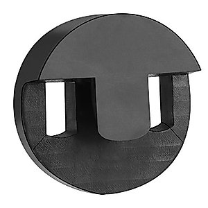 Canomo 1 Pack Tourte Style Cello Mute Round Two Hole Mute, Black