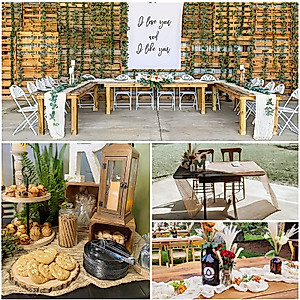 2 Pack Table Runners - RUCKAE Cheesecloth Table Runner 35x120 inch, Gauze Table Runner Cheese Cloth Table Runner for Wedding,Bridal Shower,Baby Shower,Bithday Party Table Decorations(Light Purple)