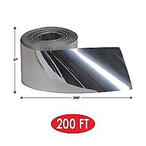 Beistle Silver Metallic Plastic Streamer Hanging Wedding Showers And Birthday New Year's Eve Indoor Outdoor Party Decor, 3" x 200'