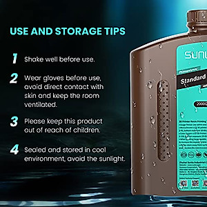 SUNLU 3D Printer Standard Resin 2KG Clear & SUNLU 3D Printer ABS-Like Resin 2KG Dark Grey, 405nm UV Curing Resin for 4K/8K LCD/DLP/SLA Resin 3D Printer, Non-Brittle & High Precision & Low Shrinkage, 2