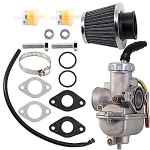 HOOAI PZ20 Carburetor for Kazuma Baja 50cc 70cc 90cc 110cc 125cc TaoTao 110B NST SunL Chinese Quad 4 Stroke ATV 4 Wheeler Go Kart Dirt Bike Honda CRF50F XL75 CRF80F XR50R with Air Fuel Filter