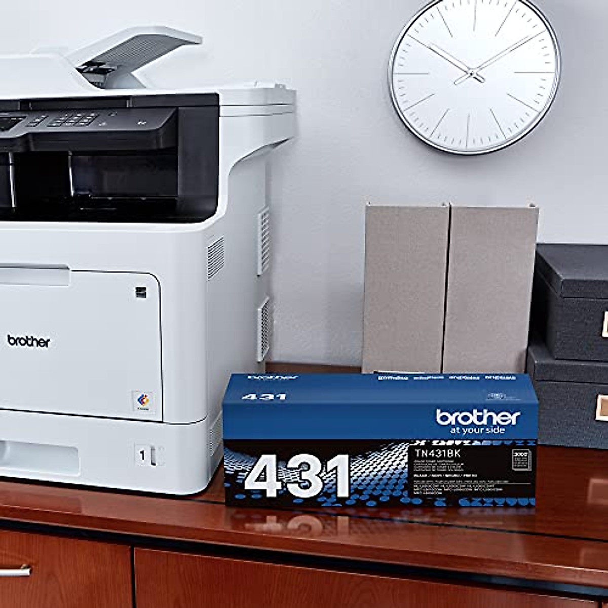 Brother Printer TN431BK Standard Yield Toner-Retail Packaging , Black