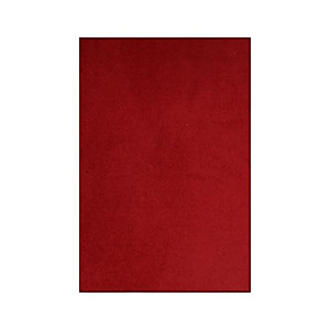Bright House Solid Color Custom Size Runner Area Rugs Red - 2' x 3' Rectangle, Indoor, Stain Resistant, Perfect for Living Room, Bedroom, Dining Room, Entryway, Pet & Kids Friendly Rug, Wedding