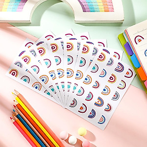 AOLDHYY Boho Rainbow Stickers Teac