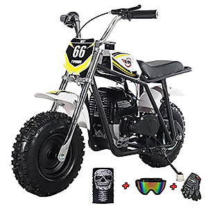 X-PRO 40cc Mini Dirt Bike Pit Bike Gas Power Bike Off Road Motorcycle,Black