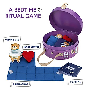 Chalk and Chuckles Bedtime Bear Game, Fun Card Game for Kids Ages 4-8, Toddlers, Preschool Children Interactive Play with Parent, Easter Gifts