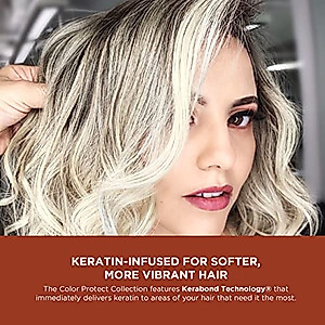 KERATHERAPY Keratin Infused Color Protect Shampoo, 33.8 fl. oz., 1000 ml - Gluten Free Color Protecting Shampoo for Color Treated Hair with Kerabond Technology, Red Raspberry Oil, Omega 3 & 6