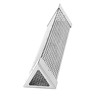 BORDSTRACT 12in BBQ Smoker Tube, Large 304 Stainless Steel Outdoor Barbecue Smoker, Charcoal Smoking Box Barbecue Tools for Any Grill or Smoker, Hot or Cold Smoking(Triangular‑Shaped 12in)