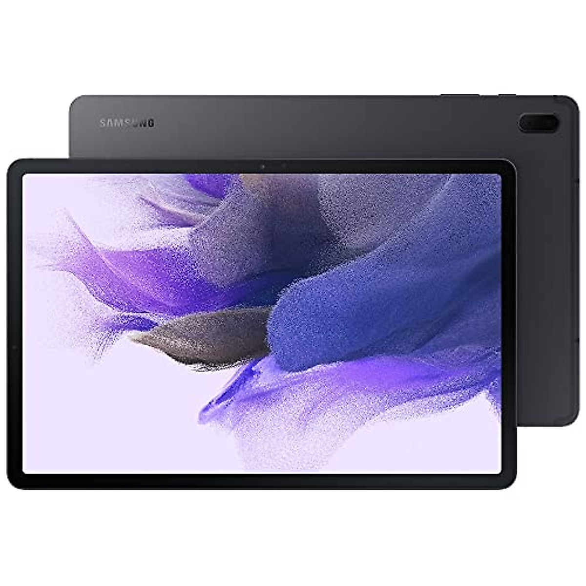Samsung Galaxy Tab S7 FE 2021 Android Tablet 12.4” Screen WiFi + LTE Unlocked 64GB Long-Lasting Battery Powerful Performance, Mystic Black - S-Pen NOT Included - (Renewed)