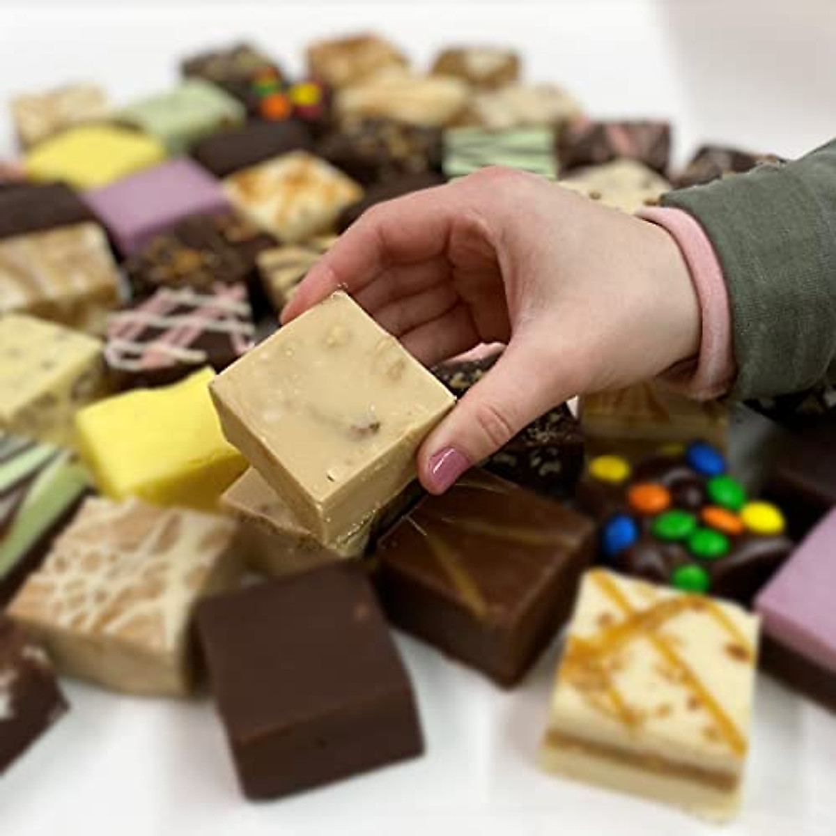 Valley Fudge, Maple Walnut, Fresh Artisan Fudge, Real Butter, Gourmet Candy, Half Pound Package