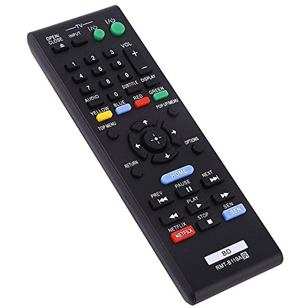 New Remote RMT-B119A Compatible with Sony Blu-Ray Disc DVD Player BDP-BX59 BDP-S390 BDP-S590 BDP-BX110 BDP-S1100 BDP-S3100 BDP-BX310 BDP-BX510 BDP-S580 DP-BX510 BDP-BX59 BDP-BX39
