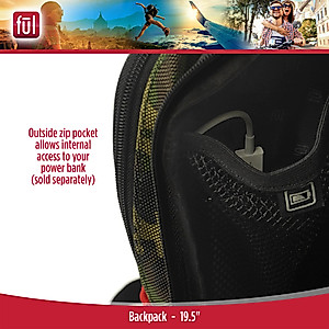 FUL Refugee Laptop Backpack, Padded Computer Bag For Commute or Travel, 1680 Denier, 15 Inch Laptop Sleeve, Black