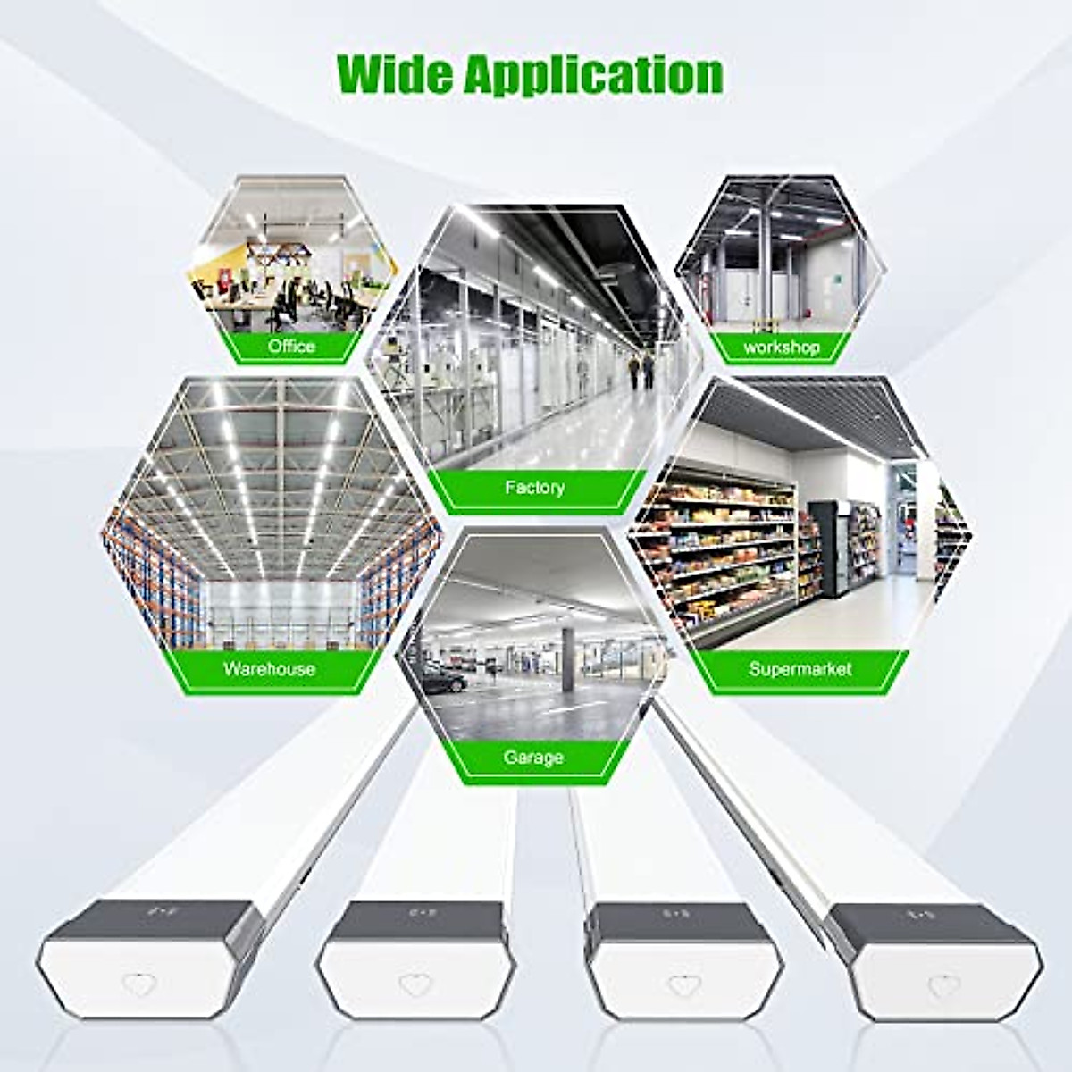 NUOGUAN 100W LED Shop Light - Bright & Energy Saving