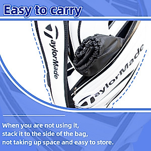 CartClan Golf Bag Rain Hood Waterproof Golf Bag Rain Cover for Golf Club Bags Fit Almost All Golfbags or Carry Cart