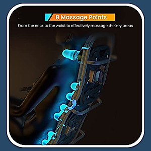 Massage Chair,Full Body Zero Gravity Recliner Chair with Smart Large Screen Bluetooth Speaker Wormwood Back and Calf Heating Therapy Foot Roller Air Massage System for Home Office,Black