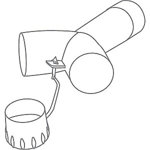 Festool 452898 Hose Sleeve, Antistatic Y-Adapter With Blanking Plug