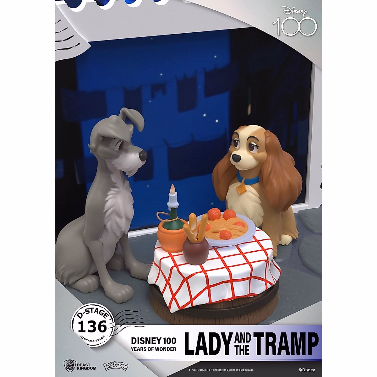 Disney 100 Years of Wonder: Lady & The Tramp DS-136 D-Stage Statue