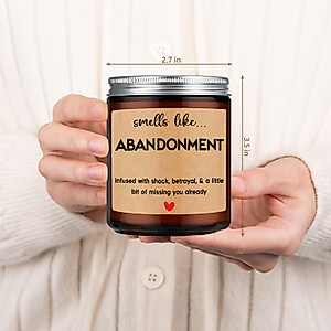 LEADO Candles - Friends Moving Away Gift, Coworker Leaving Gifts, Going Away Gifts for Coworkers Women, Men - Funny Retirement, Leaving Job, Goodbye, Farewell Gifts for Coworkers, Boss, Bestie