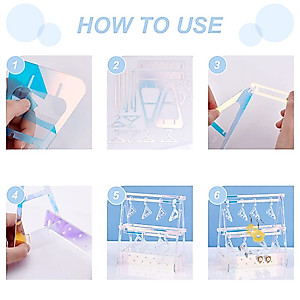 PH PandaHall Acrylic Earring Holder, Coat Hanger Jewelry Display 52 Holes Dangle Earring Hanging Organizer Acrylic Ear Studs Display Rack for Retail Show Personal Exhibition, 5.5x3.2x5.9inch