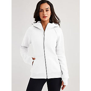 Trendy Queen Womens Zip Up Hoodies Oversized Sweatshirts Fall Outfits Long Sleeve Fleece Sweaters With Pockets Full Zip Winter Jackets Y2k Clothes Teen Girls Fashion