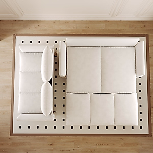 70.9" Convertible Queen Size Sleeper Sofa Bed, Folding Futon Loveseat Pull Out Couch Modern Hydraulic System Pullout Sofabed Cloud Daybed with Detachable Cushions for Living Room Office Apartment