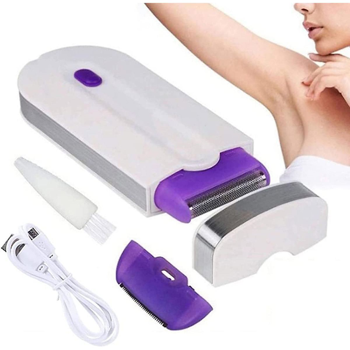 2024 New Focusing Silky Smooth Hair Eraser,Painless Hair Removal Tool, Women's Hair Remover（1PC)
