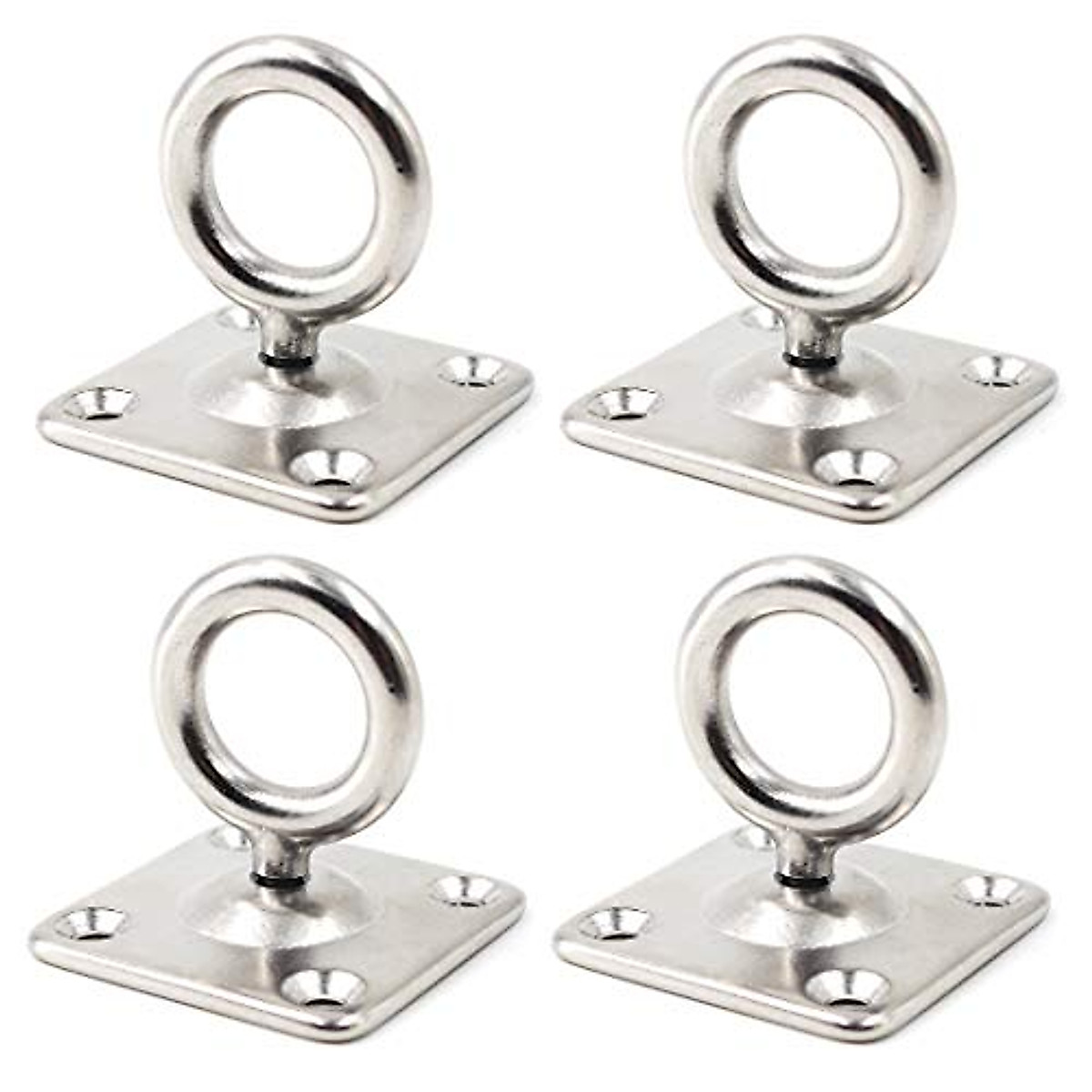M5 Swivel Ceiling Mount Hook Heavy Duty 304 Stainless Steel for Yoga Swing Boat Rigging Marine Deck Hardware(4PCS)