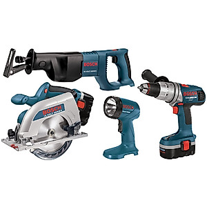 Bosch CPK40-18 18-Volt Ni-Cad Cordless 4-Tool Combo Kit