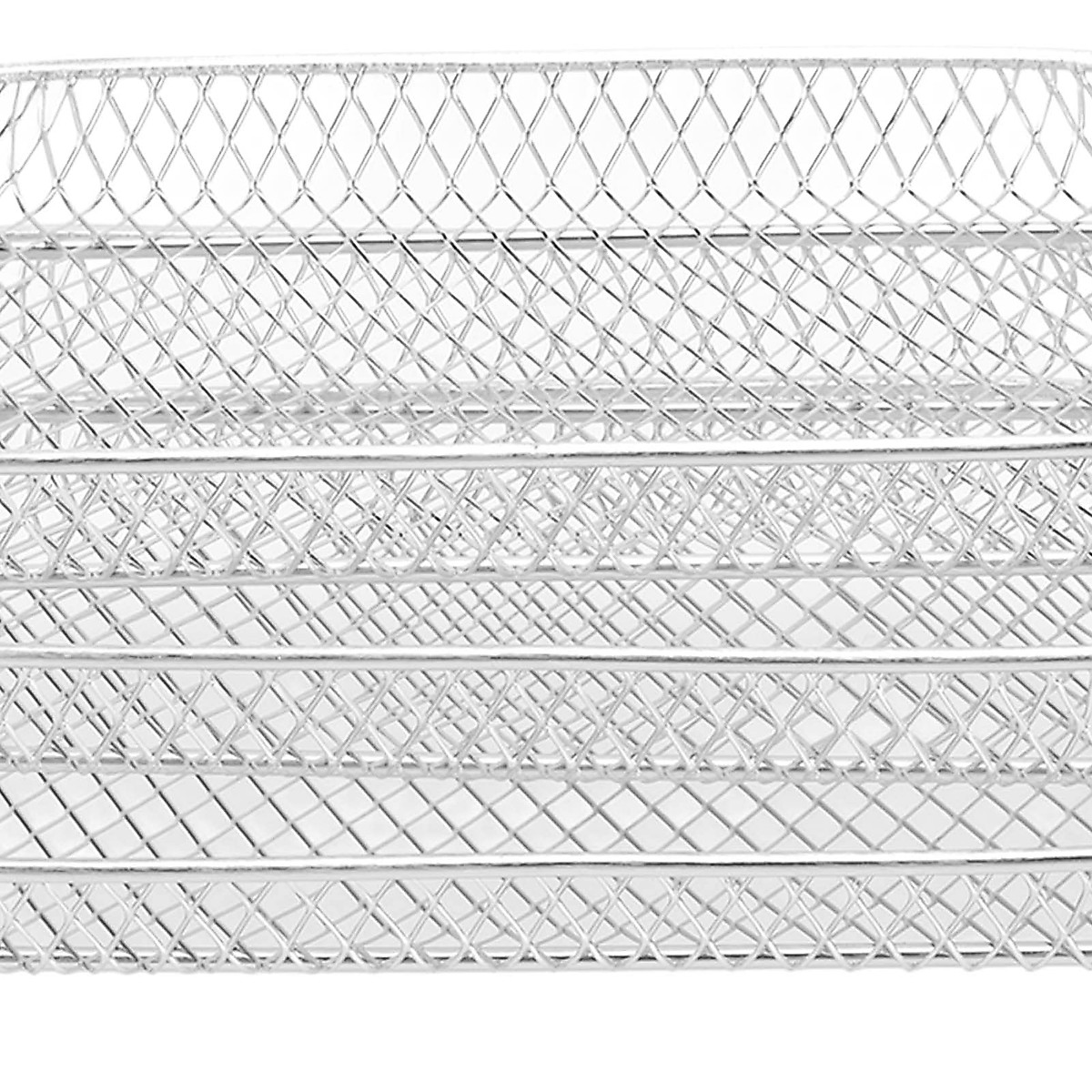 Tnfeeon 3 Layer Fryer Grilling Rack, Stainless Steel Stackable Cooling Rack for Baking Cooking Grilling